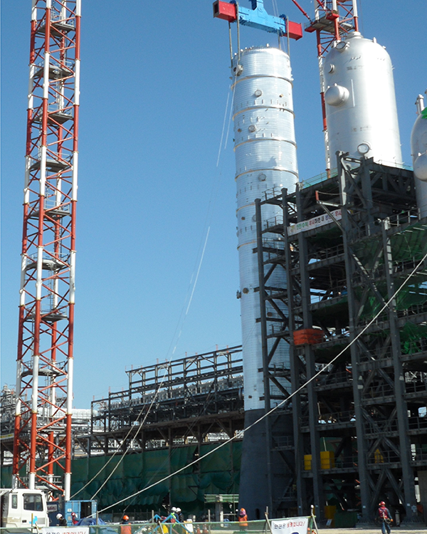 VGO FCC Project Super Heavy Lifting > 기계설치 / 중량물설치 - 천조